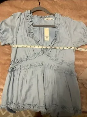 Francesca's Collections | Dresses | Nwt Francescas Light Bkue Ruffle ...